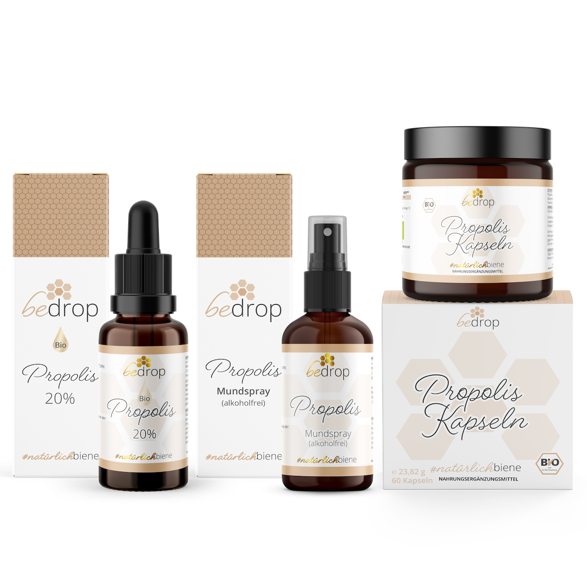 Propolis Set | Spray, Gouttes & Capsules | Pour enfants & adultes ...